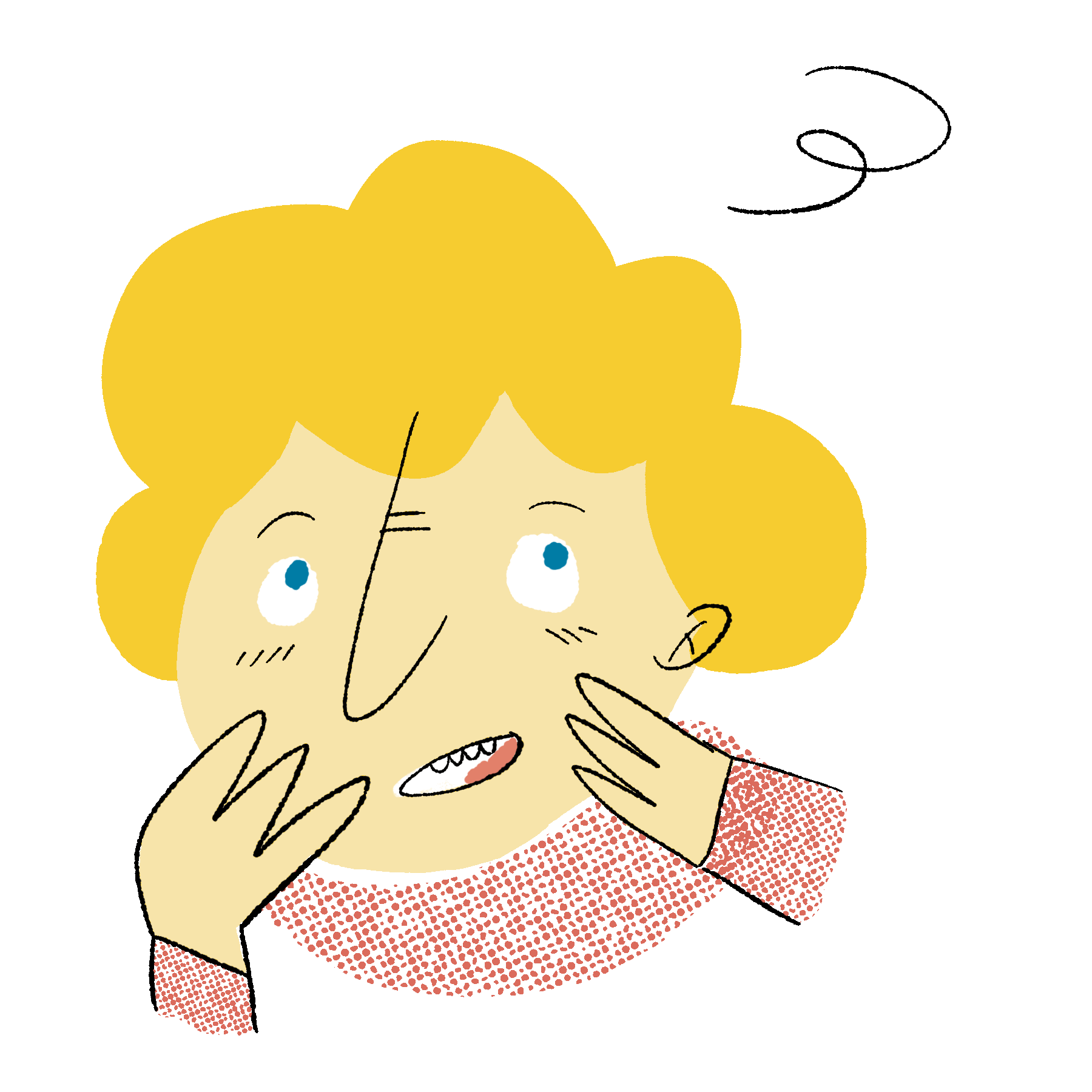 Fear Worry Sticker by Omar Janaan for iOS & Android | GIPHY