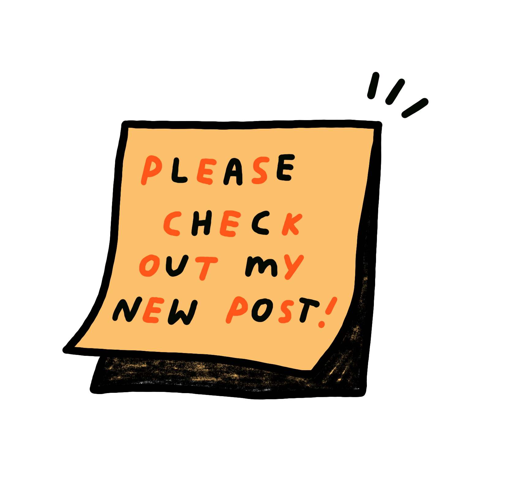 Post Please Sticker by ALXNDRA for iOS & Android | GIPHY