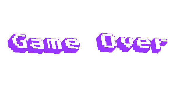 Game Over 3D Sticker for iOS & Android | GIPHY