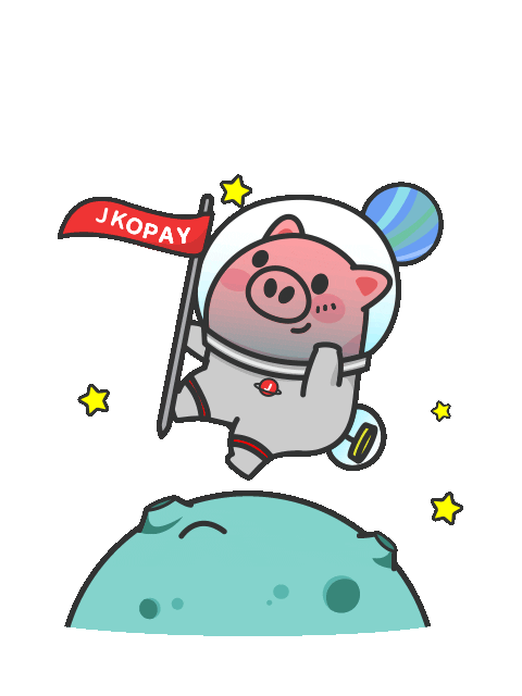 Pig Planet Sticker by JKOPAY for iOS & Android | GIPHY
