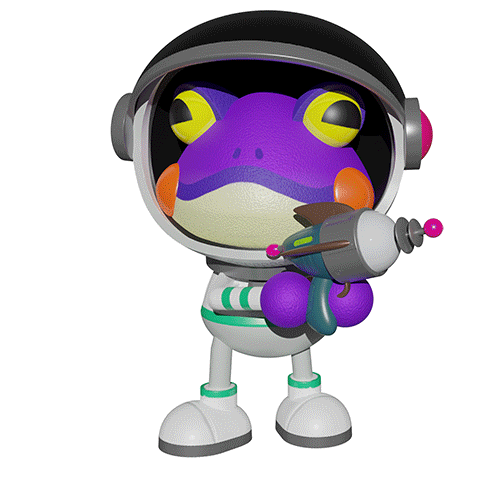 Robo Cat and Astro Frog by Bare Tree Media | GIPHY