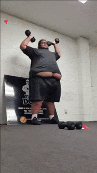 Fat Guy Running Gif
