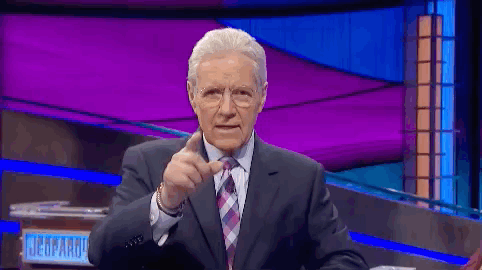 Alex Trebek GIF by Jeopardy! - Find & Share on GIPHY