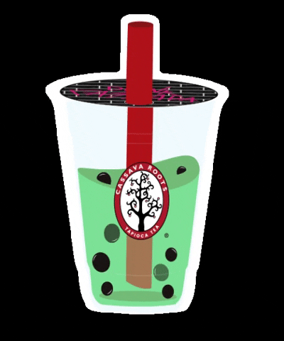 Bubble Tea Tapioca GIF by Cassava Roots - Find & Share on GIPHY