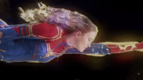 Captain Marvel Flying GIFs - Get the best GIF on GIPHY