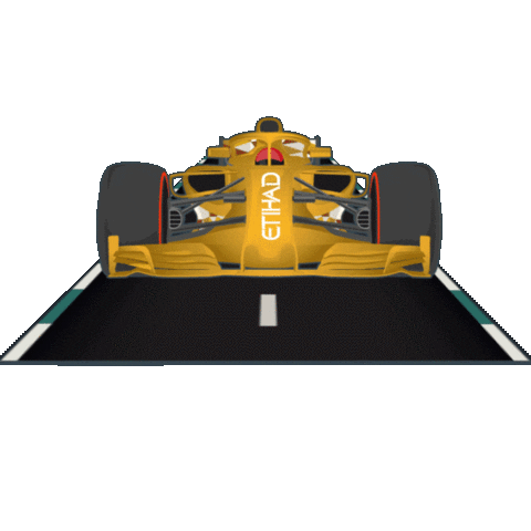 Formula 1 Car Sticker by Etihad Airways for iOS & Android | GIPHY