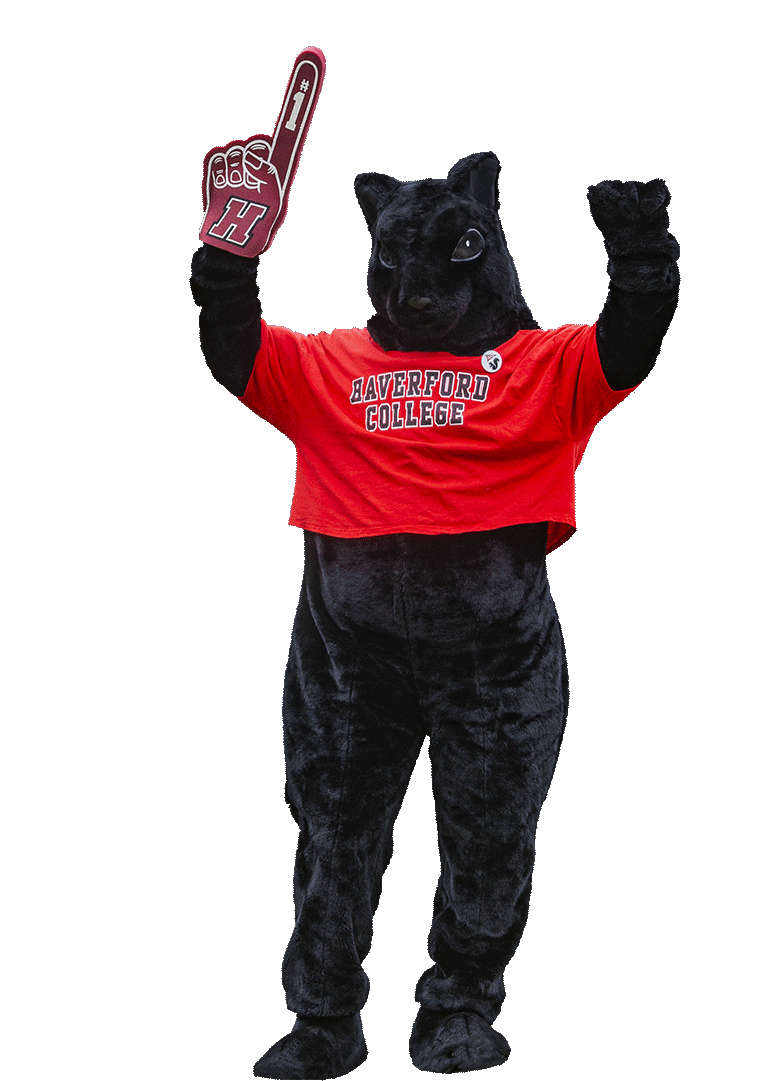 Number One Mascot Sticker by Haverford College for iOS & Android | GIPHY