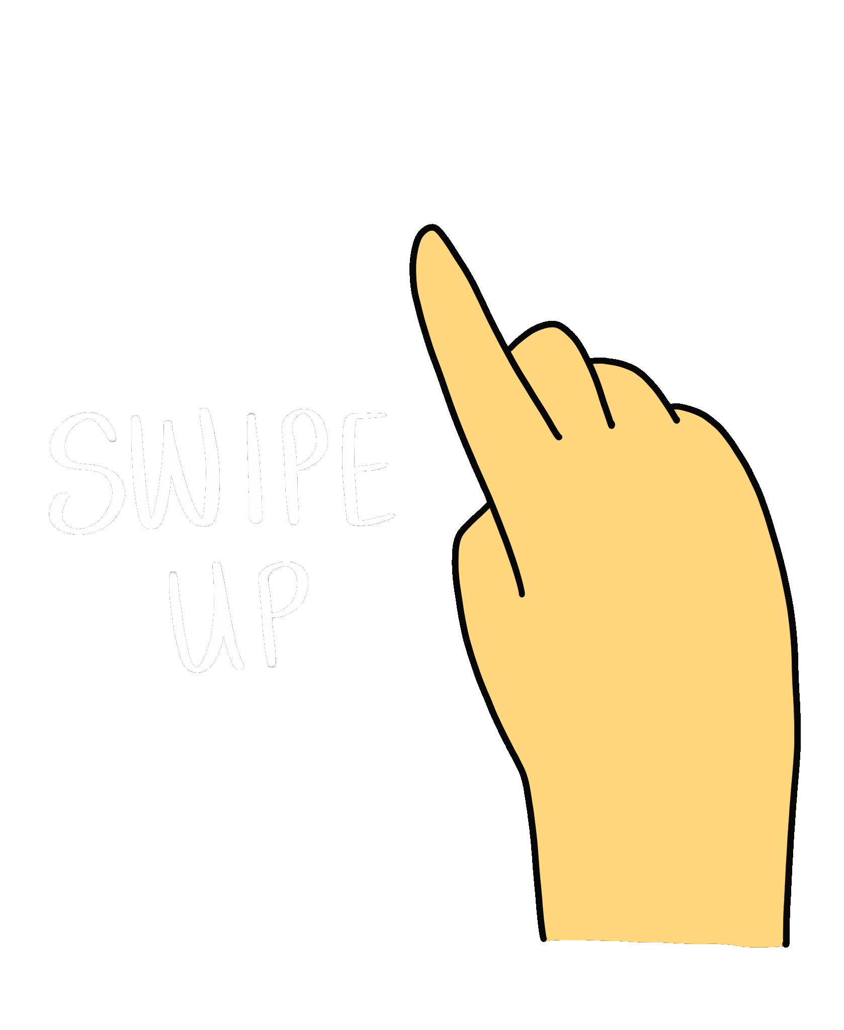 Swipe Up Sticker by Kelsey Camacho for iOS & Android | GIPHY