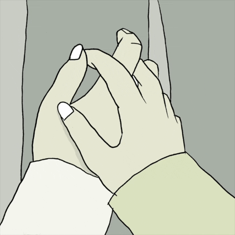 Couple Holding Hands GIF by Yuval Robichek - Find & Share on GIPHY