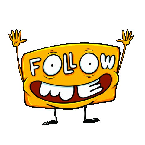 Following Follow Me Sticker by SantanaFirpo Illustrations for iOS ...