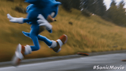 Sonic The Hedgehog Film Gif Film Sonic The Hedgehog Running Slide GIF