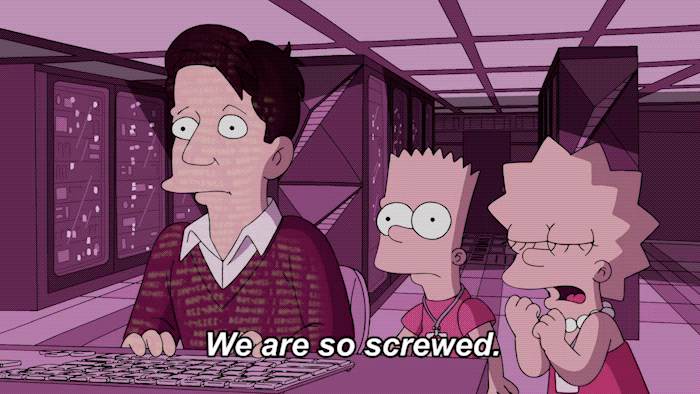 Scared The Simpsons GIF by FOX TV - Find & Share on GIPHY
