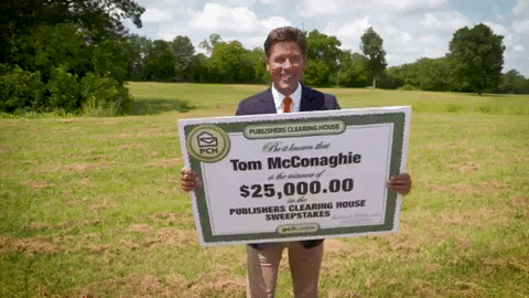 Run Win GIF by Publishers Clearing House - Find & Share on GIPHY