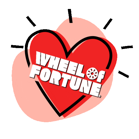 Heart Love Sticker by Wheel of Fortune for iOS & Android | GIPHY