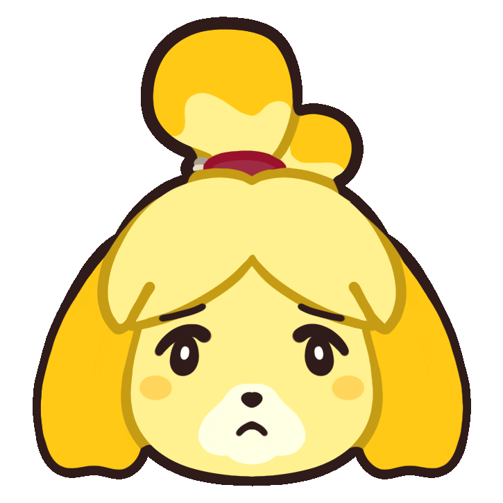 Sad Animal Crossing Sticker for iOS & Android | GIPHY