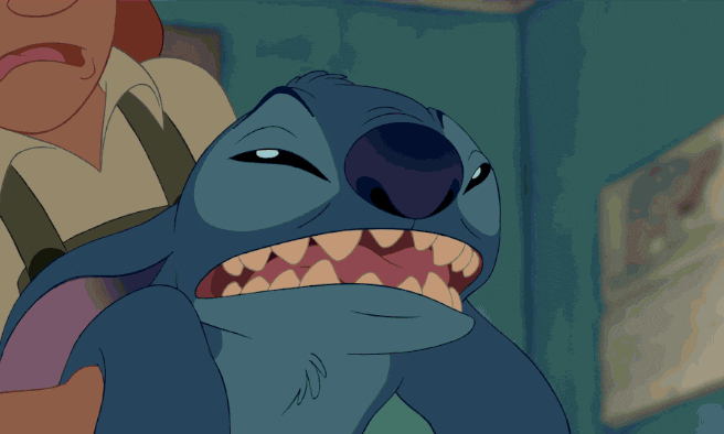 Stitch Eating Cake Gif