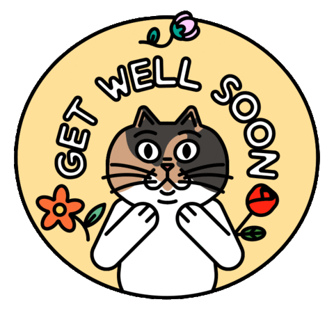 Get Well Soon Cat Sticker for iOS & Android | GIPHY