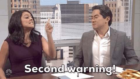 Second Warning GIFs - Get the best GIF on GIPHY