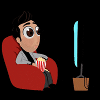 Watching A Movie Gif