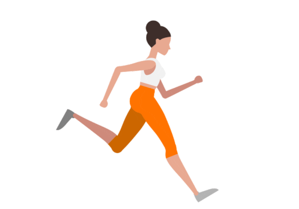 Woman Running Gif