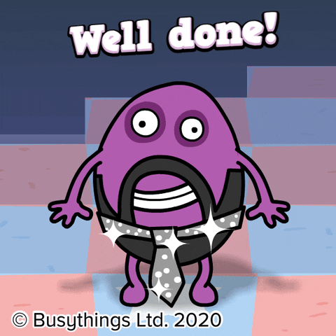 Happy Well Done GIF by Busythings - Find & Share on GIPHY