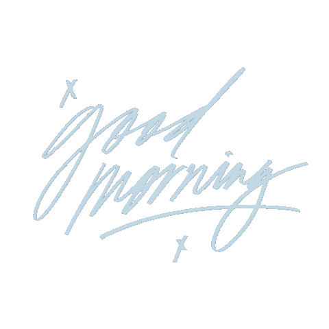Good Morning Hand Lettering Sticker for iOS & Android | GIPHY