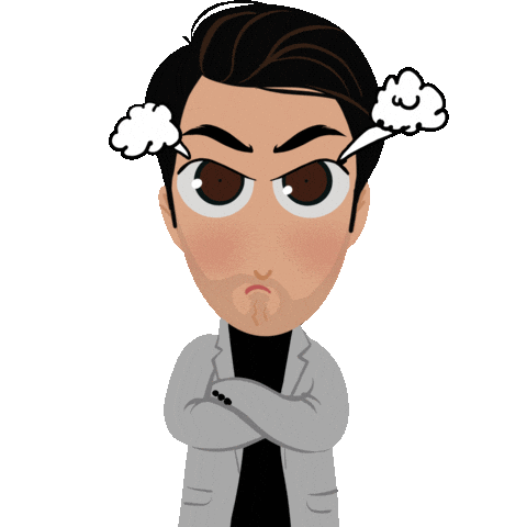 Angry Cartoon Sticker by NasserTone for iOS & Android | GIPHY