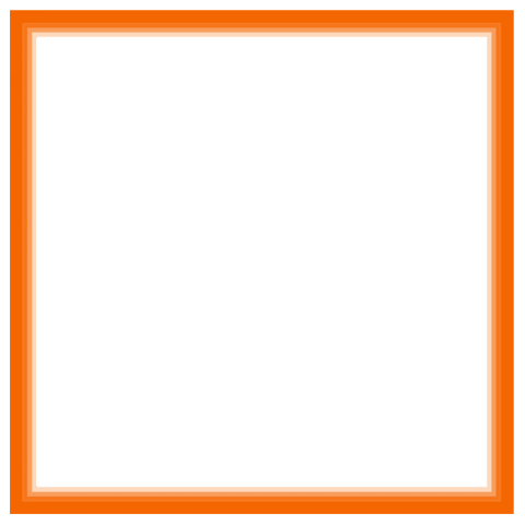 Orange Frame Sticker by Rendr MASTERD for iOS & Android | GIPHY