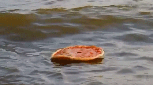 New trending GIF tagged pizza ocean bye waves… | Trending Gifs