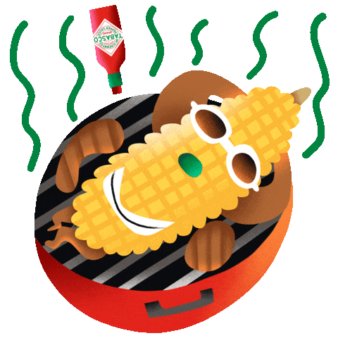 Grilling Corn On The Cob Sticker by TABASCO® Brand for iOS & Android ...