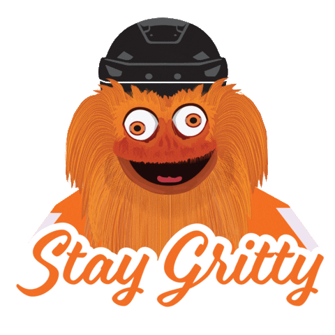 Stay Gritty Philadelphia Flyers Sticker for iOS & Android | GIPHY