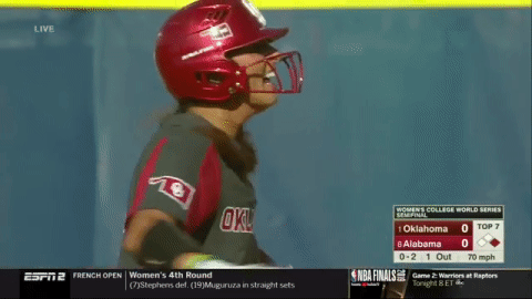 Softball Oklahoma GIF by NCAA Championships - Find & Share on GIPHY