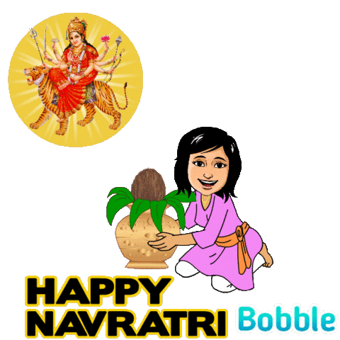 Happy Navratri Animated Gif