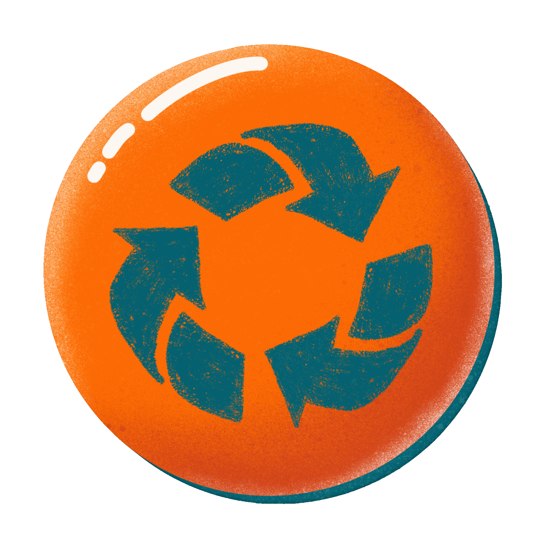 Recycle Badge Sticker by EAT for iOS & Android | GIPHY