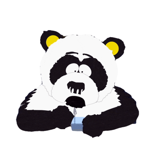 Panda Smoking Sticker by South Park for iOS & Android | GIPHY