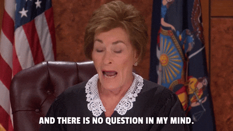 Judge Judy Baloney Gif