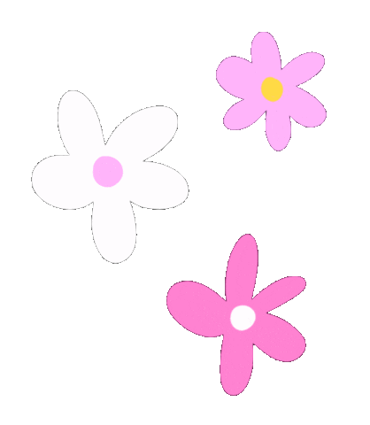 Pink Flower Sticker by Rate Cute for iOS & Android | GIPHY