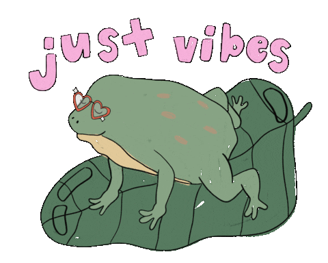 Vibes Frog Sticker by lacomidadejeremie for iOS & Android | GIPHY