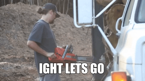 Lets Go Chainsaw GIF by JC Property Professionals - Find & Share on GIPHY