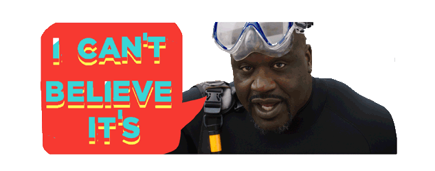 Excited Shaquille O Neal Sticker by Shark Week for iOS & Android | GIPHY