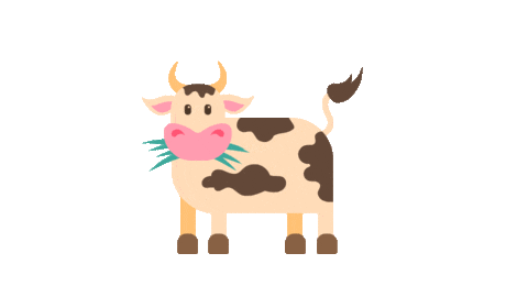 Farm Animals Eating Sticker by Positive Programming for iOS & Android ...