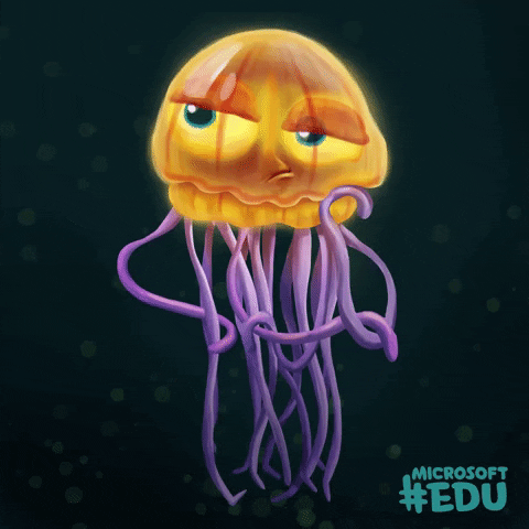 Animated Moving Jellyfish