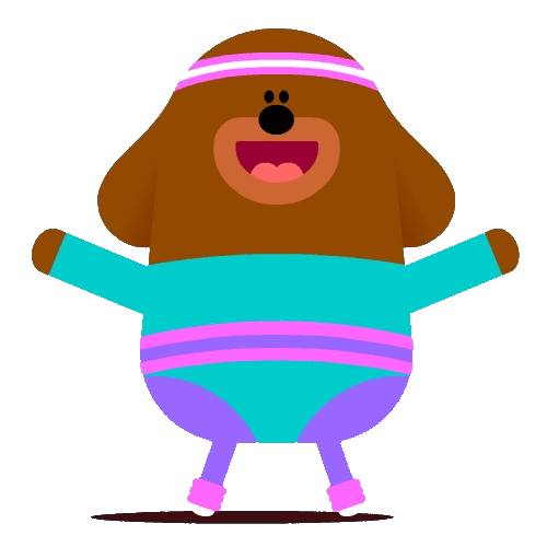 Excited Work Out Sticker by CBeebies HQ for iOS & Android | GIPHY