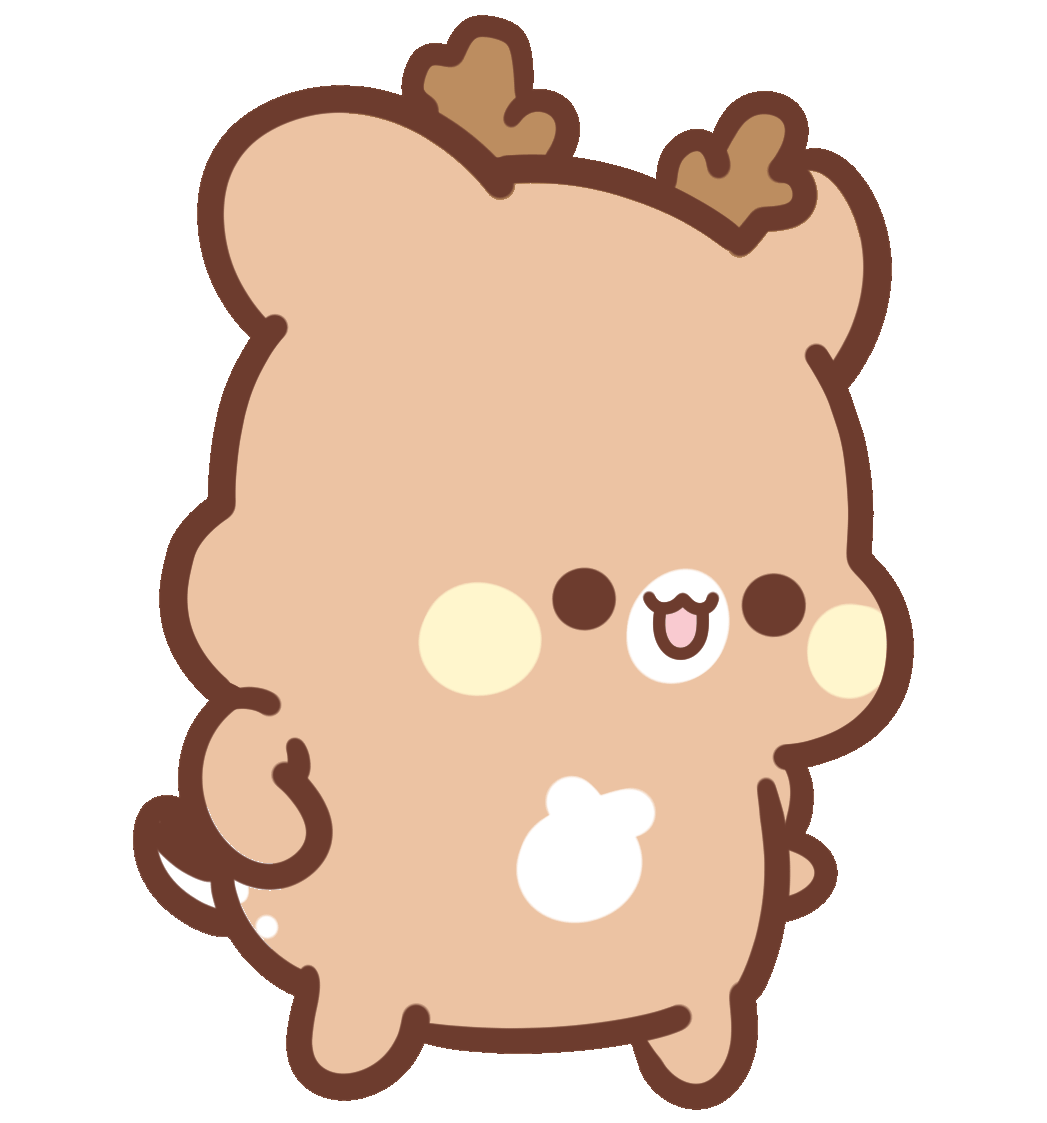 Happy Deer Sticker by SweetHouse for iOS & Android | GIPHY