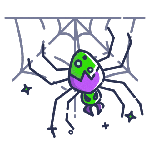 Halloween Spider Sticker by Demic for iOS & Android | GIPHY