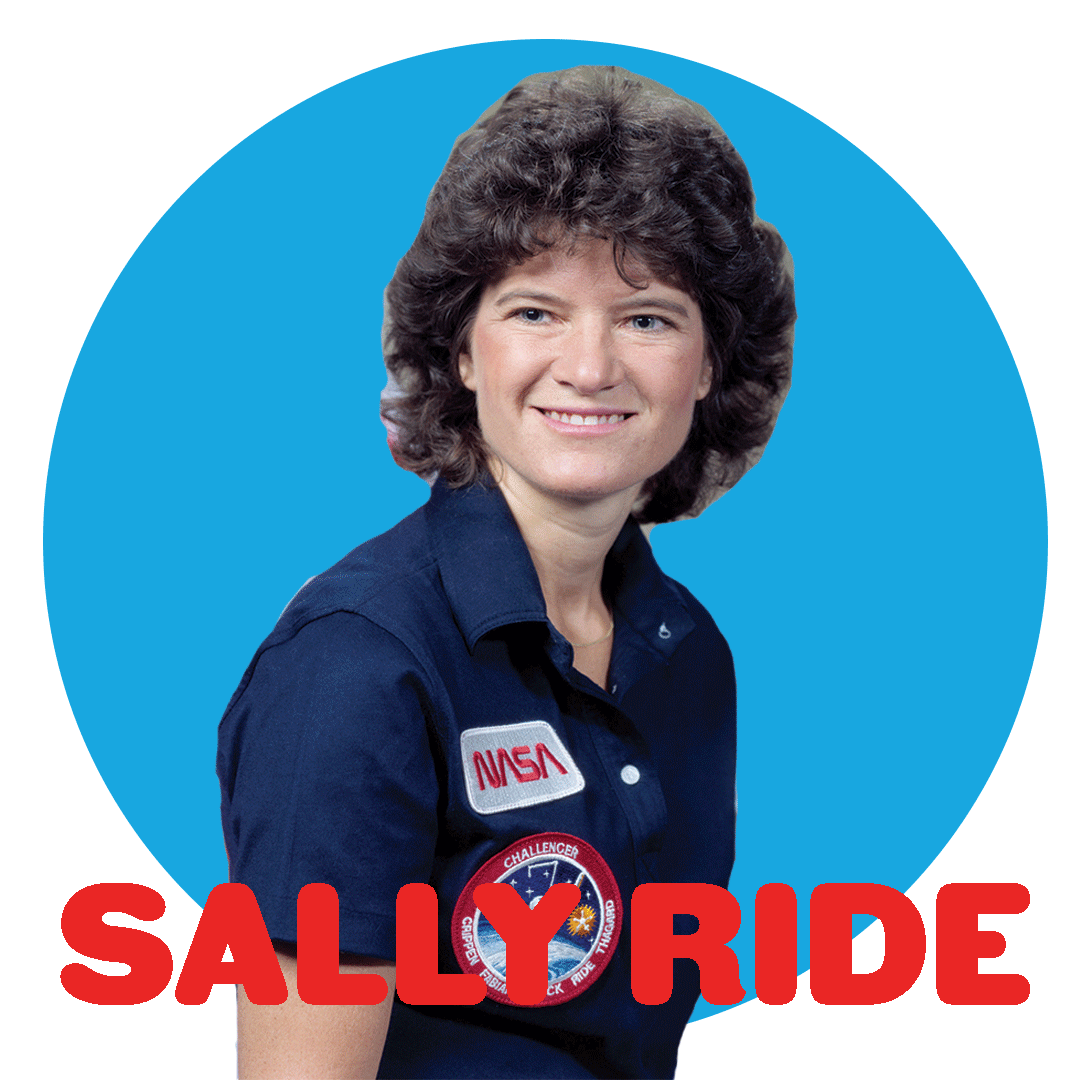 Sally Ride History Sticker by RCHL for iOS & Android | GIPHY