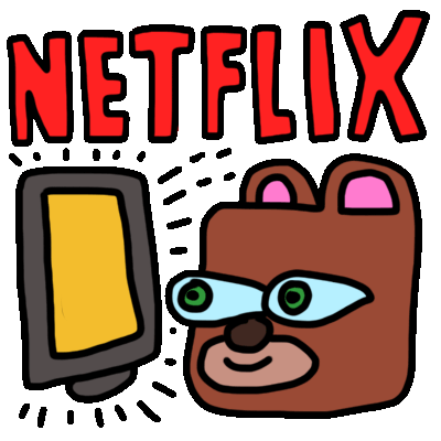 Netflix Binge Sticker by vienna pitts for iOS & Android | GIPHY