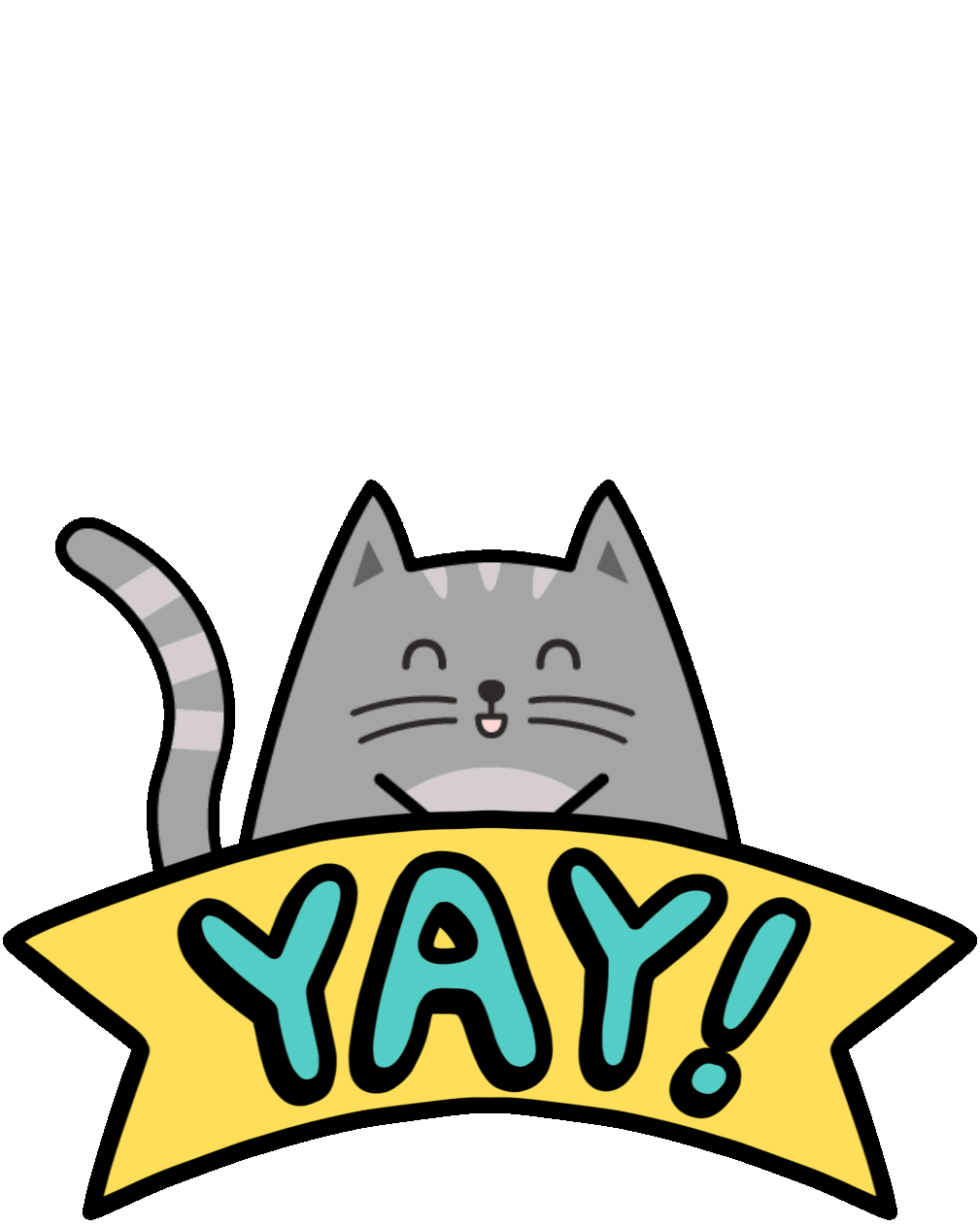 Happy Cat Sticker by Meowingtons for iOS & Android | GIPHY