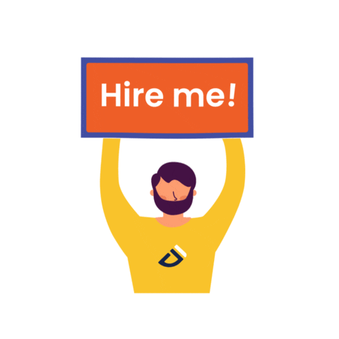 Job Hire Me Sticker by Digital Skola for iOS & Android | GIPHY