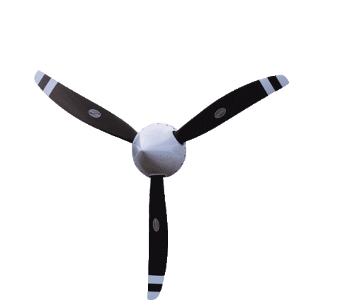 Plane Rotate Sticker by European Flight Academy for iOS & Android | GIPHY